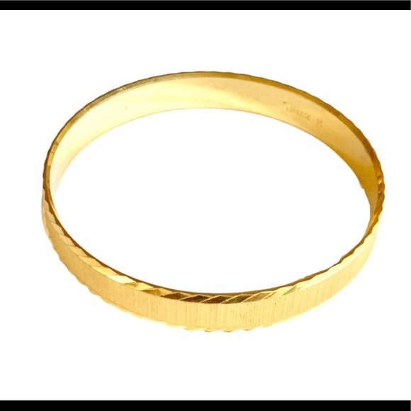 Trifari | Jewelry | Trifari Vintage Gold Bangle Bracelet | Poshmark